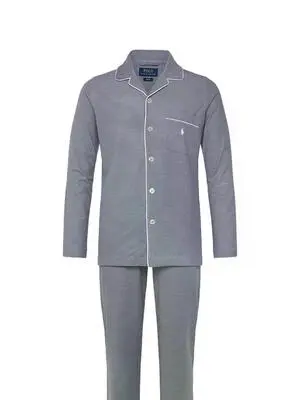 Polo Ralph Lauren Piped-trim Pajamas - Blue