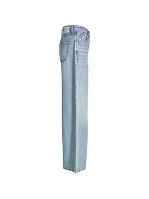 PNTS Wide-leg Panelled Jeans