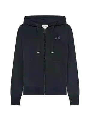 SUN 68 Logo-detail Hoodie - Blue