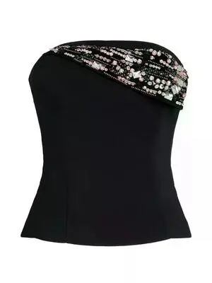 GENNY Embellished Strapless Top