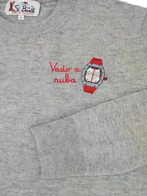 MC2 SAINT BARTH Embroidered Crew-neck Sweater