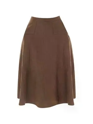 Polo Ralph Lauren Paneled A-line Midi Skirt