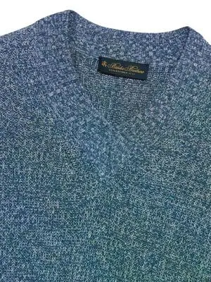 Brooks Brothers Mouliné Knit V-neck Sweater