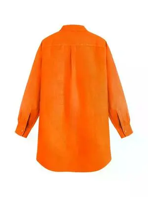 Vilebrequin Long-sleeved Mini Shirt Dress - Orange
