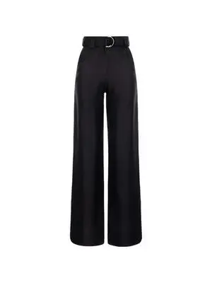 MANURI Joey Belted Silk Trousers