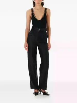 MANURI Joey Belted Silk Trousers