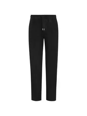 Vilebrequin Drawstring Linen Trousers - Black
