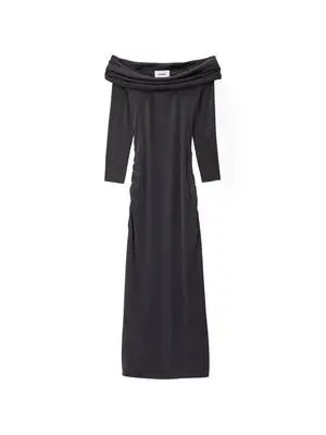Ba&sh Bettina Off-shoulder Ruched Dress