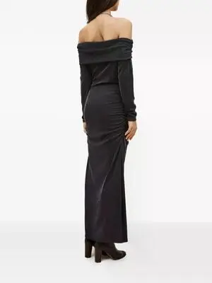Ba&sh Bettina Off-shoulder Ruched Dress