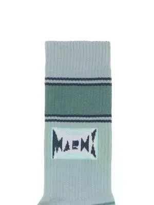 Marni Ribbed Striped Mid-calf Socks