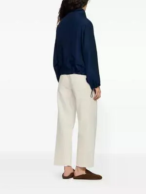 Sandro Drawstring High-neck Zip-up Jacket