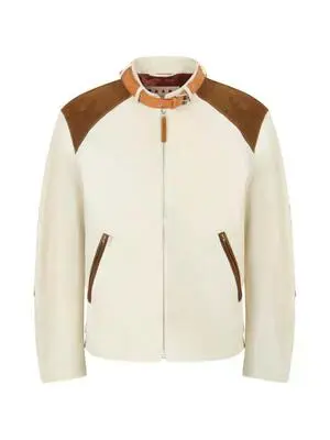 Marni Buckle Bomber Jacket - Neutrals