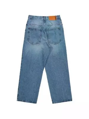 Vetements Text-print Straight Leg Jeans