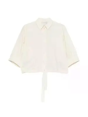 FORTE_FORTE Drawstring-hem Shirt