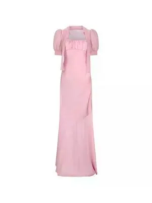 Alessandra Rich Georgette Maxi Dress