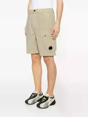 C.P. COMPANY Logo-patch Cargo Shorts