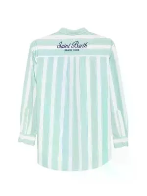 MC2 SAINT BARTH Brigitte Striped Shirt - Green