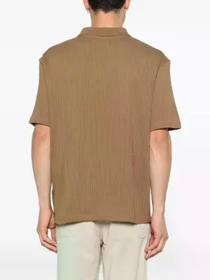 SAMSOE SAMSOE Sajase Button Knitted Polo Shirt - Neutrals