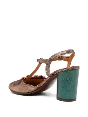 Chie Mihara Floral-appliqué Sandals