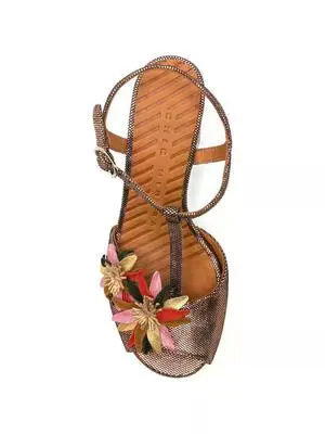 Chie Mihara Floral-appliqué Sandals