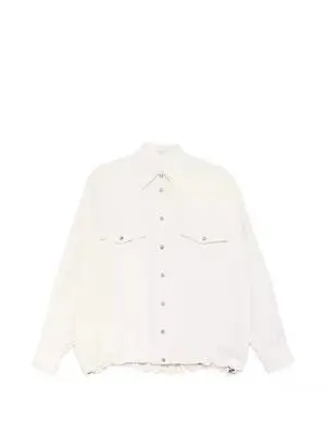 Brunello Cucinelli Flap-pocket Drawstring Shirt - Neutrals