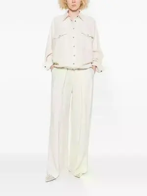 Brunello Cucinelli Flap-pocket Drawstring Shirt - Neutrals