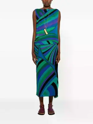 Emilio Pucci Iride-print Midi Dress