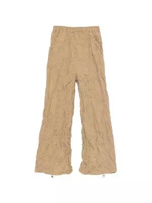 GONGDID DESIGN Crinkled Flared Trousers