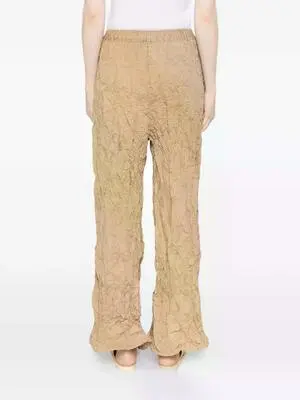 GONGDID DESIGN Crinkled Flared Trousers