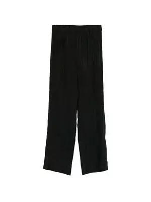 GONGDID DESIGN Plissé Cropped Trousers