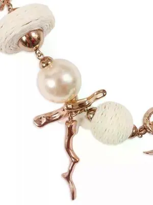 Max Mara Sea-embellishment Necklace - Gold