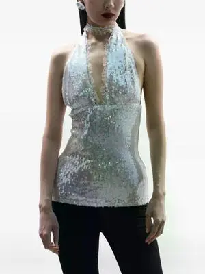 MANURI Pixie Sequin Lace Top