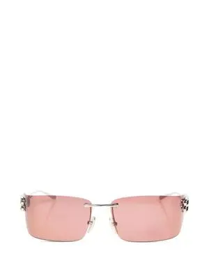 Balenciaga Rimless Square Sunglasses - Silver