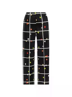 Issey Miyake Crossing Dots Pleated Trousers