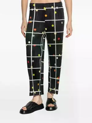 Issey Miyake Crossing Dots Pleated Trousers