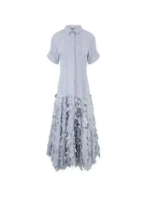 Alexis Lorelai Striped Ruffled Dress