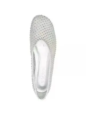 FORTE_FORTE Embellished Ballerina Flats - White