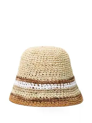 Fabiana Filippi Woven Bucket Hat - Neutrals