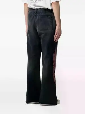 KAMIYA Bootcut Trousers With Flame Print