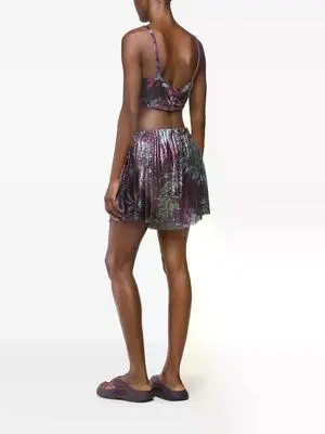Rabanne Palm-tree-print Shorts