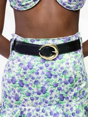 Rabanne Ring-buckle Leather Belt