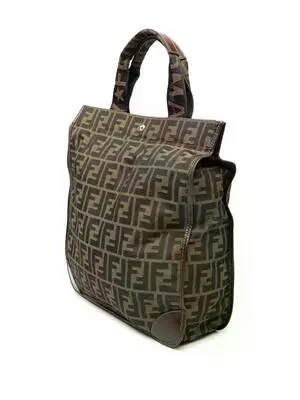 Fendi Zucca Canvas Shopping Tote Bag