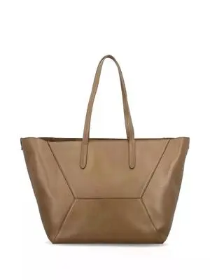 Brunello Cucinelli Leather Tote Bag - Brown