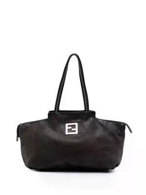 Fendi Medium Ff Nubuck Chains Tote Bag