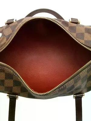 LOUIS VUITTON 2004 Damier Ebene Papillon 26 Handbag - Brown
