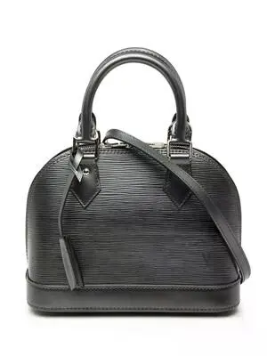 LOUIS VUITTON 2015 Epi Alma Bb Satchel - Black