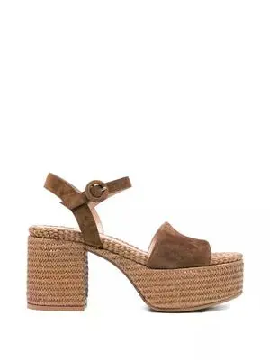 GIANVITO ROSSI Suede Platform Sandals