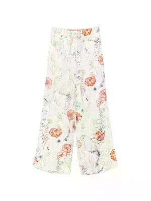 Alexander Mcqueen Printed Pants For Women