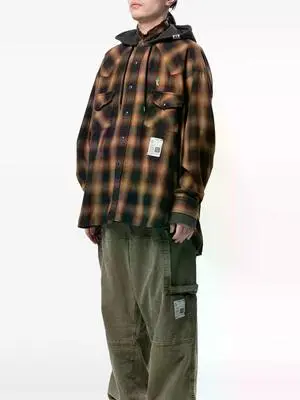 Mihara Yasuhiro Hooded Checkered Shirt