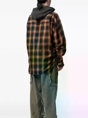 Mihara Yasuhiro Hooded Checkered Shirt